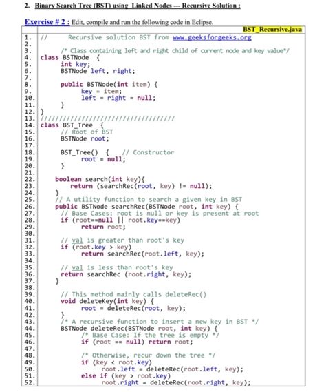 Solved Lab10 Recursive Solution Bst From