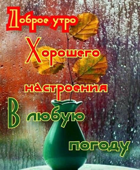 Пин от пользователя Ирина Шевченко на доске Доброе дождливое утро Доброе утро Осенние