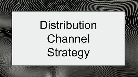 SOLUTION Distribution Channel Strategy Studypool
