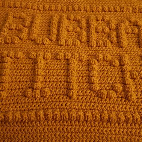 Individual Alphabet And Numbers Grid Crochet Pdf Pattern Beginner