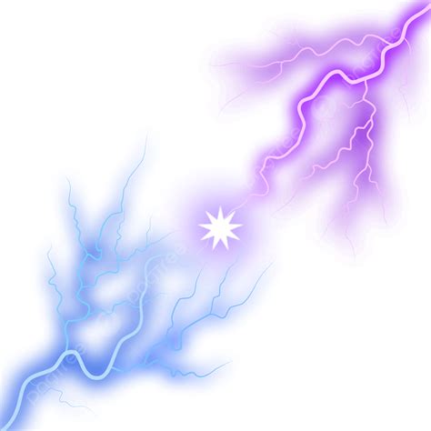 Lightning Light Effect Blue Purple Blue Purple Lightning Light Effect