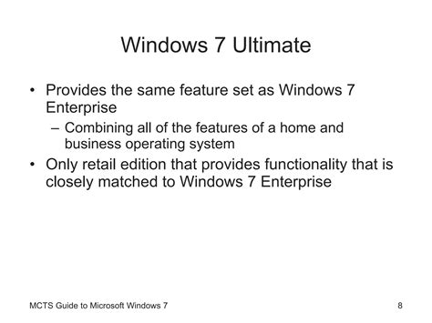 Guide To Windows 7 Introduction To Windows 7 Ppt