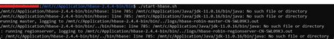 记Window 10 WSL 下运行hbase 本机模式的一个错误及解决 bin java No such file or