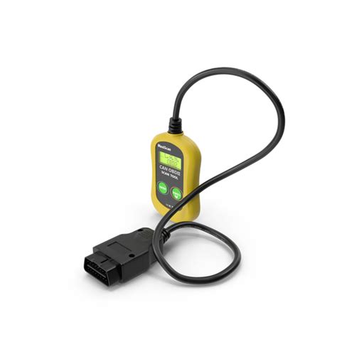 Obd2 Code Reader Yellow Vertical Position 3d Object 2298323627