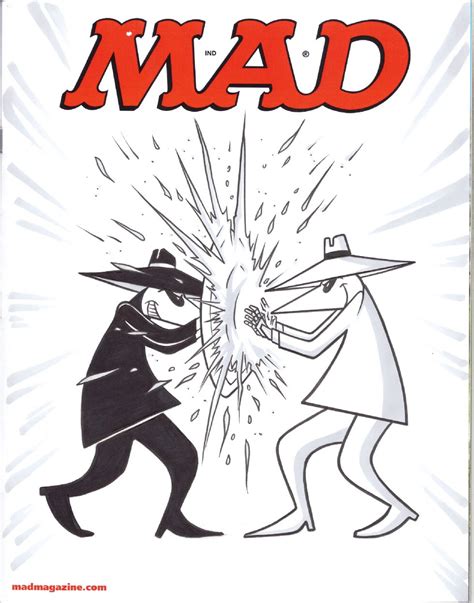 Mad Spy Vs Spy In Ronald Shepherds Mad Magazine Sketch Cover