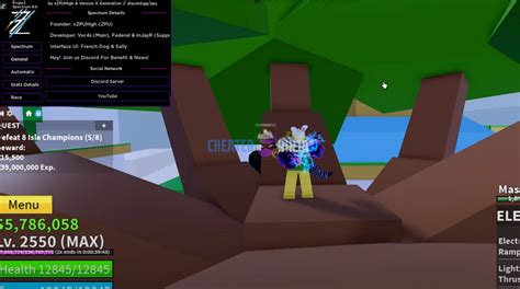 Spectrum Hub Blox Fruits Script PC Mobile GUI Cheater Ninja