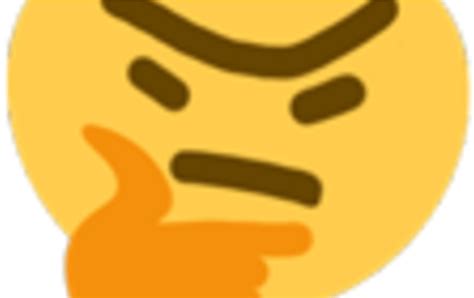 Thweating Thinking Face Emoji Know Your Meme Hmmm Twitch Emote Hd