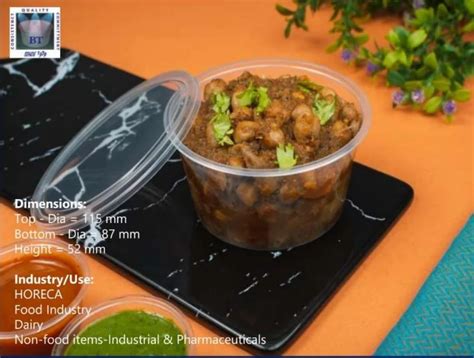 300 Ml Round Container At ₹ 3 2 Piece Otteri Chennai Id