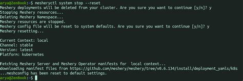 Mesheryctl System Commands Meshery