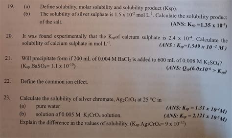 19 A Define Solubility Molar Solubility Studyx