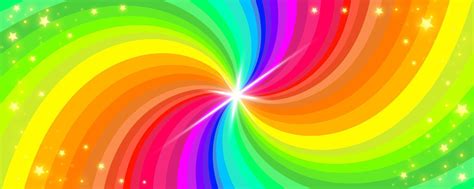 Rainbow Swirl Background Spiral Magic Abstract Wallpaper Spectrum