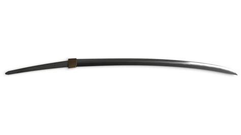 Naked Japanese Samurai Sword D Model Cgtrader