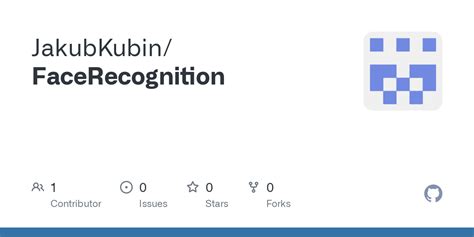 GitHub JakubKubin FaceRecognition