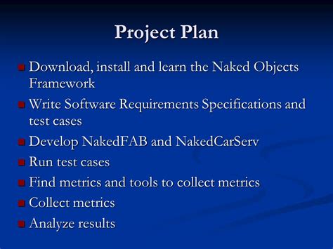 Evaluation Of Naked Objects CS701 Masters Project Pat Walpole Ppt