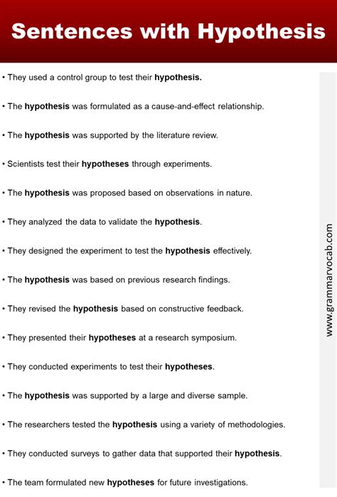 Examples Of “hypothesis” In A Sentence Grammarvocab Examples Of “hypothesis” In A Sentence Grammarvocab