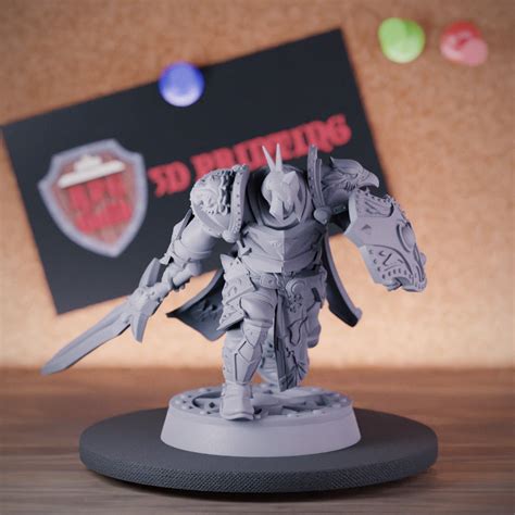 Knight Paladin Miniature Crusader Fighter Mini Dungeons And Dragons