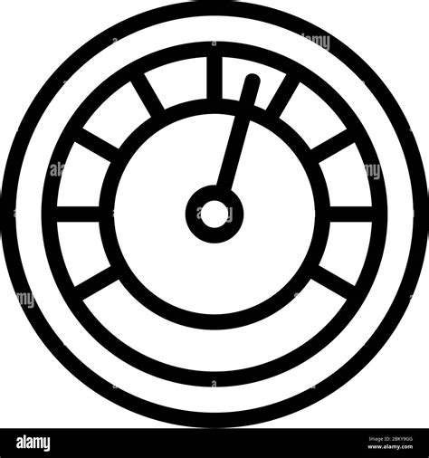 Speed Indicator Icon Vector Outline Illustration Stock Vector Image