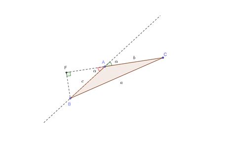 geometry particular formula for side of triangle given two sides and