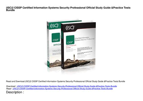 Download Book [pdf] Isc 2 Cissp Certified Information Systems Security
