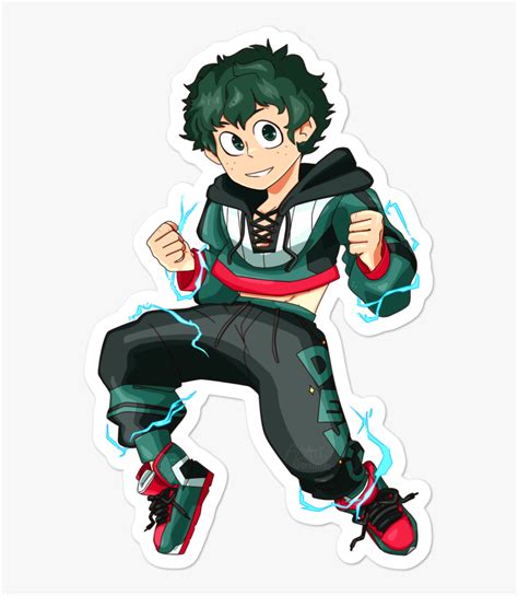 Deku Bubble Free Sticker Cartoon Hd Png Download Kindpng