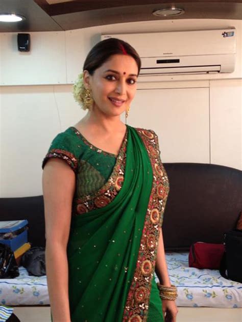 Madhuri Dixits Sexiest Saree Looks