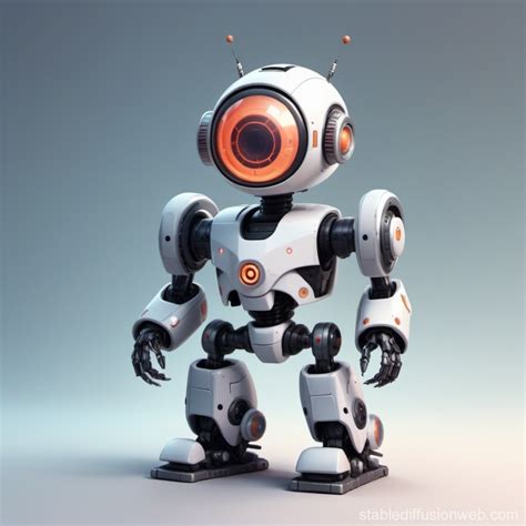 Cute Robot With Thrusters No Background Prompts Stable Diffusion Online