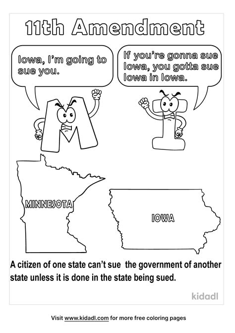 11th Amendment Illustration