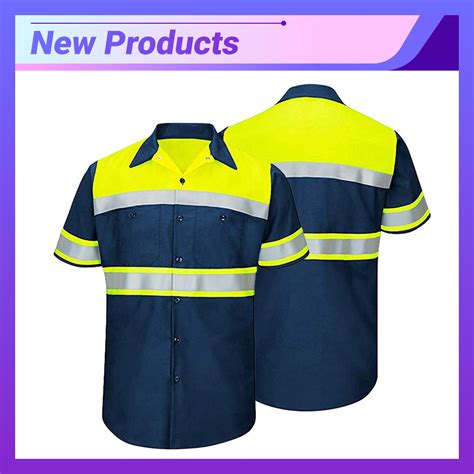 New Arrival High Visibility Reflective Shirt Hi Vis Work Safety