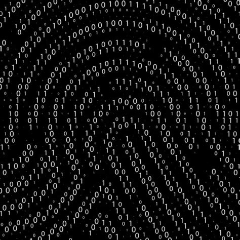 Cyber Security Id Concept Fingerprint In Key Vector Image