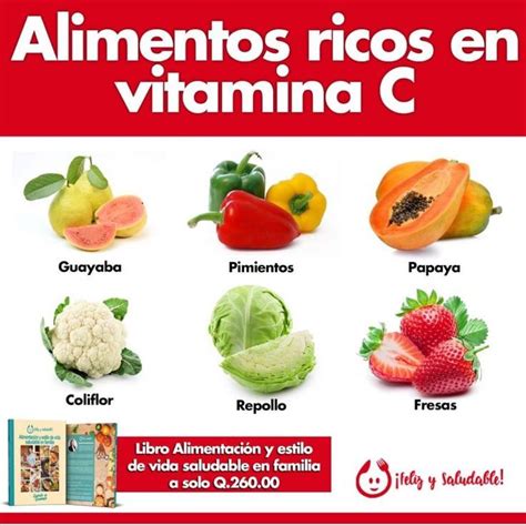 Alimentos Ricos En Vitamina C Frutas Y Verduras Beneficios Comidas Nutritivas Y Saludables