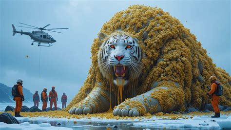 White Tiger Covered In Millions Of Parasites And Barnecles Rescued By Brave Rescue Team Youtube
