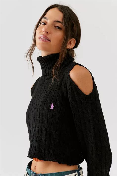 Urban Renewal Remade Shoulder Cut Out Sweater Urban Outfitters