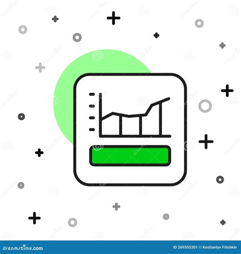 填充轮廓图计划图表图表信息图图表图标白色背景中隔离 矢量 向量例证 插画 包括有 图形 财务 269355301