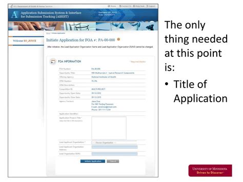 Ppt Assist Application Submission System And Interface For Submission