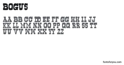 Bogus Font Download For Free Online
