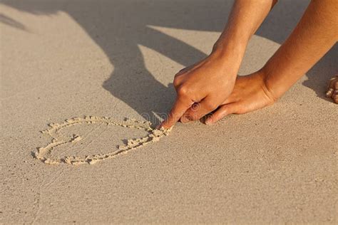 Beach Sand Writing