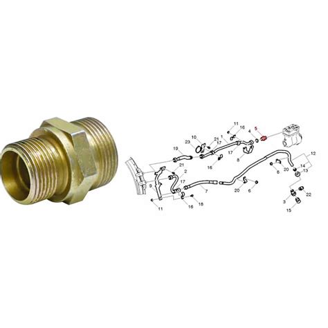 Volvo D13 Compressor Output Fitting Truck Busters
