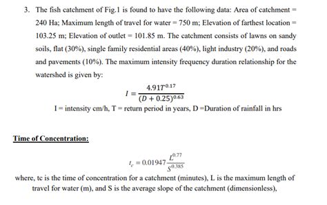 Solved The Fish Catchment Of Fig Is Found To Have The Chegg