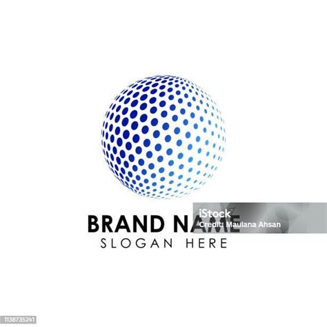 3d 디지털 글로브 로고 디자인입니다 글로브 벡터 아이콘 기호 디자인 3차원 형태에 대한 스톡 벡터 아트 및 기타 이미지 3차원 형태 개념 개체 그룹 Istock