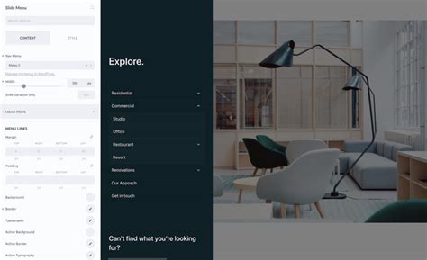 Slide Menu In Bricks BricksExtras
