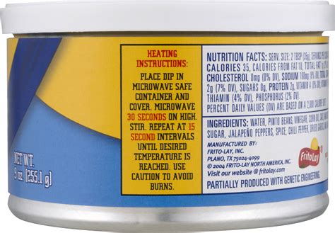 Frito Lay Cheese Dip Nutrition Information Besto Blog