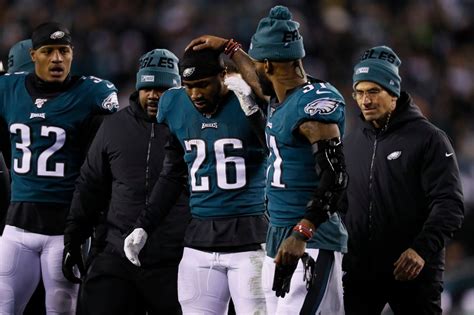 Eagles Injury Updates Miles Sanders On Crutches Nelson Agholor To See