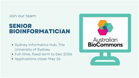 Australian Biocommons On Linkedin Bioinformatician