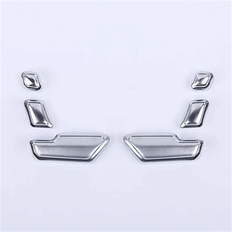 6pcs ABS Chrome Seat Adjust Button Cover Trim For Mercedes Benz W246