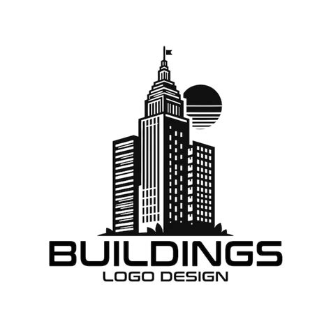 Diseño De Logotipo Vectorial De Edificios Vector Premium