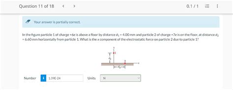 solved in the figure particle 1 of charge 6e is above a
