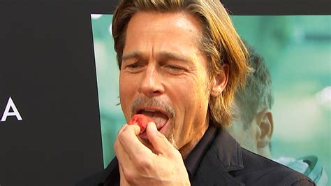 Watch Access Hollywood Interview Brad Pitt Eats Space Food And Has