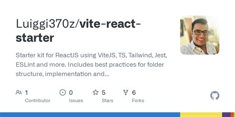 GitHub Luiggi370z Vite React Starter Starter Kit For ReactJS Using