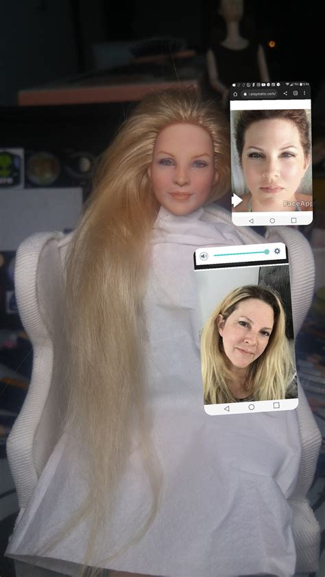 Two Mini Me Barbie Realistic Portrait Etsy