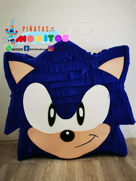 Pinata De Sonic En 2021 Pinatas Originales Como Decorar Pinatas